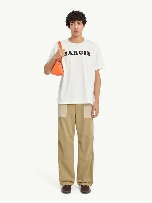 MAISON MARGIELA Logo Print Cotton T-shirt - White