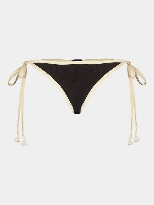 Johanna Ortiz Spiritual Retreat Bikini Bottom - Black