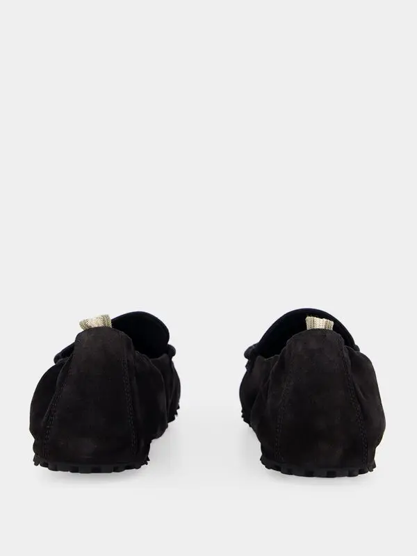 Officine Creative Travis 001 Suede Loafers - Black
