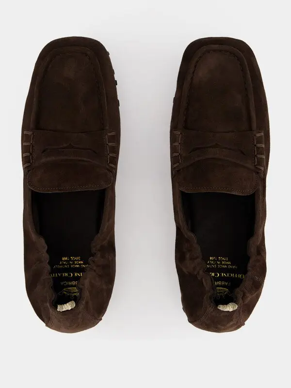 Officine Creative Travis 001 Suede Loafers - Brown
