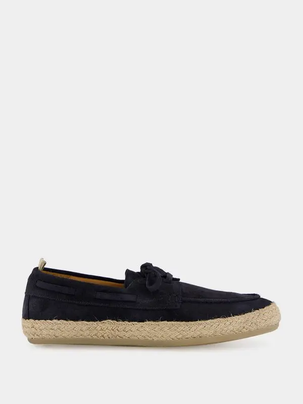 Officine Creative Bowline 005 Suede Espadrilles - Blue