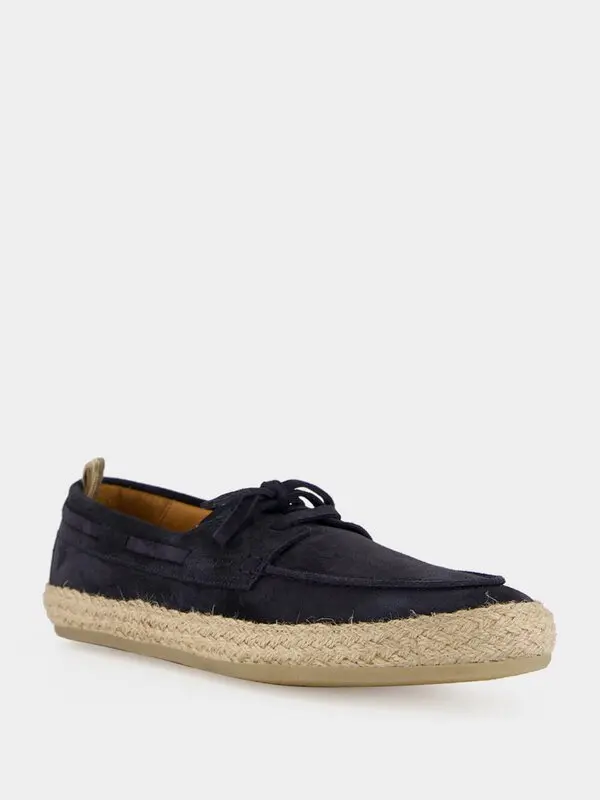 Officine Creative Bowline 005 Suede Espadrilles - Blue