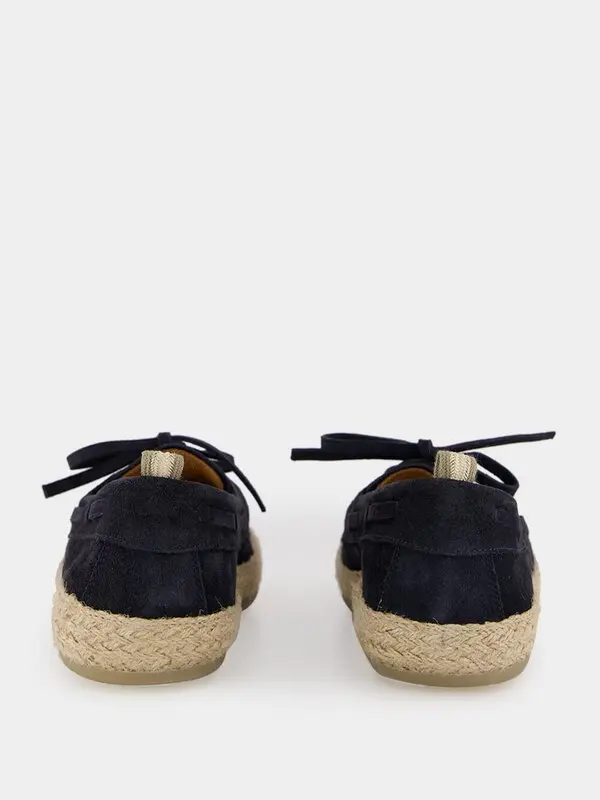 Officine Creative Bowline 005 Suede Espadrilles - Blue