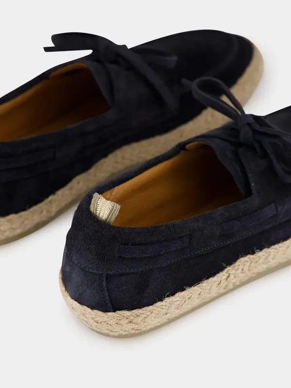 Officine Creative Bowline 005 Suede Espadrilles - Blue