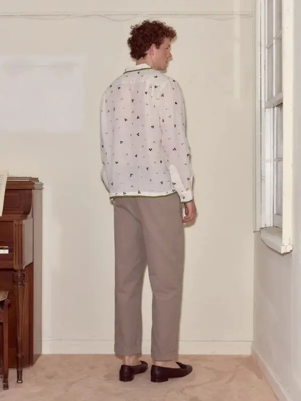 BODE White Blackberry Patch Long Sleeve Shirt - Multicolour