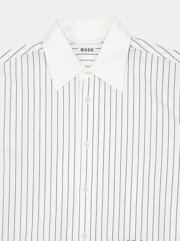 BODE Black And Steamboat Stripe Shirt