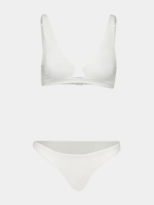 Zimmermann Coco Wire Front Bikini - White