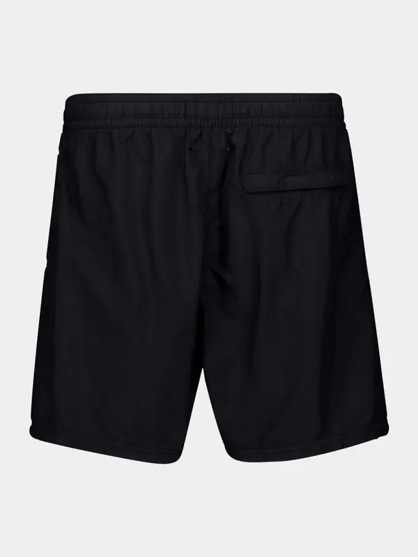 Stone Island Brushed Nylon Swim Trunks - Black