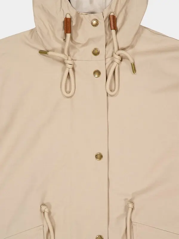 Moncler Oversized Brunnera Hooded Parka - Beige