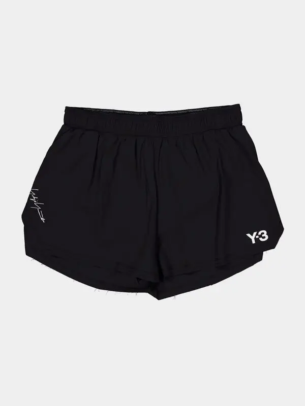 Y3 Pleated Running Shorts