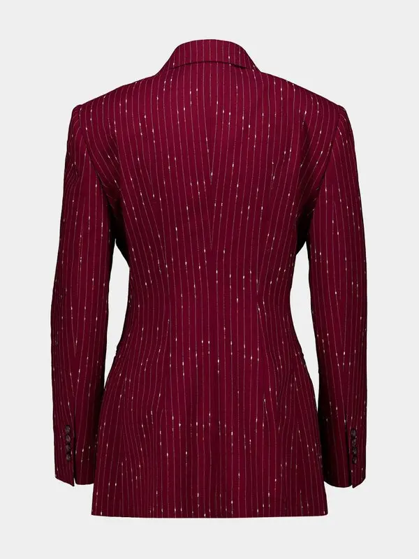 Dolce & Gabbana Pinstriped Double-breasted Jacket - Red