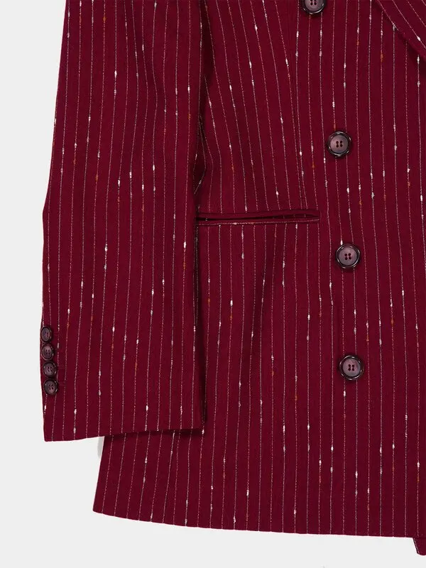 Dolce & Gabbana Pinstriped Double-breasted Jacket - Red