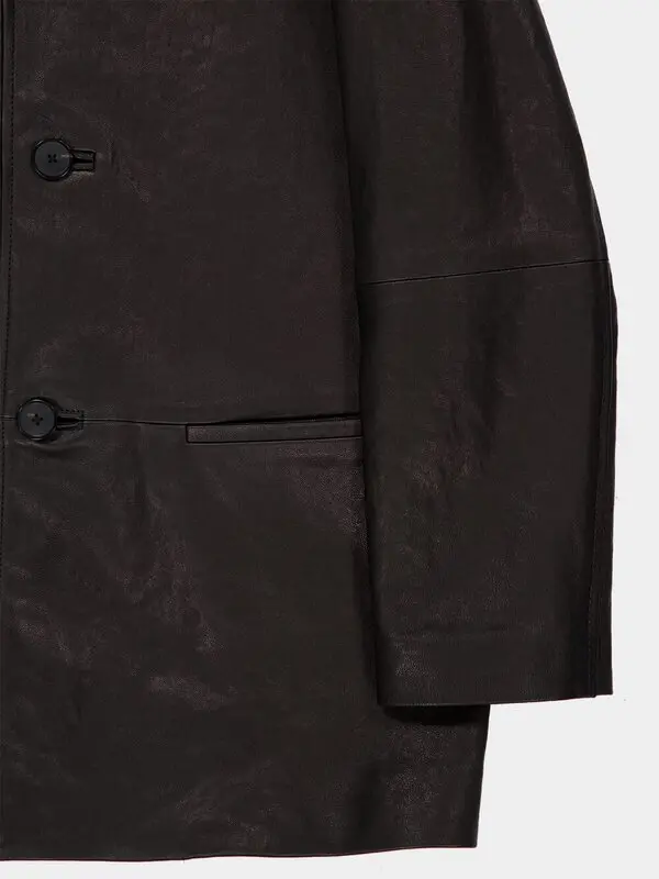 Auralee Textured Lamb Leather Blouson