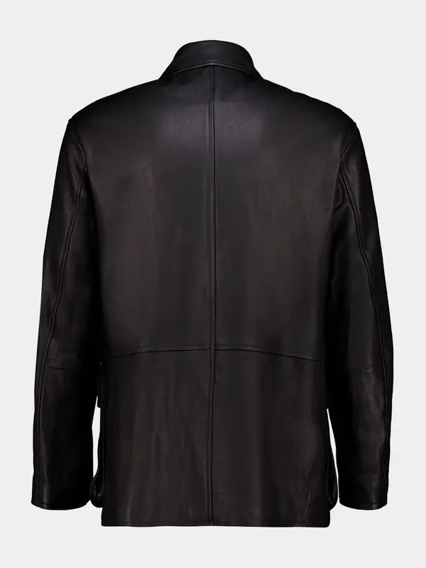 Auralee Textured Lamb Leather Blouson