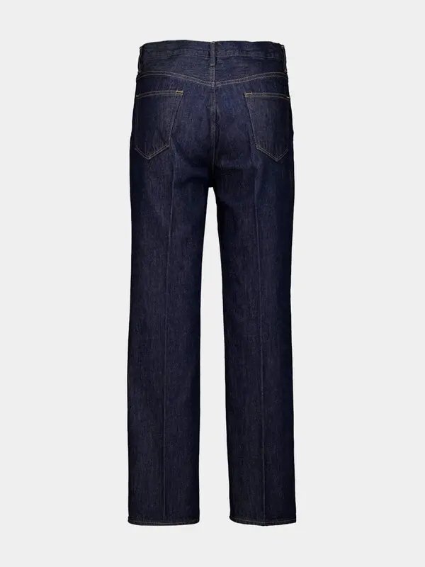 Auralee Indigo Hard Twist Denim Regular Jeans