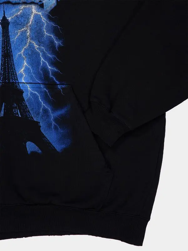 Balenciaga Paris Thunderstorm Cotton Sweatshirt