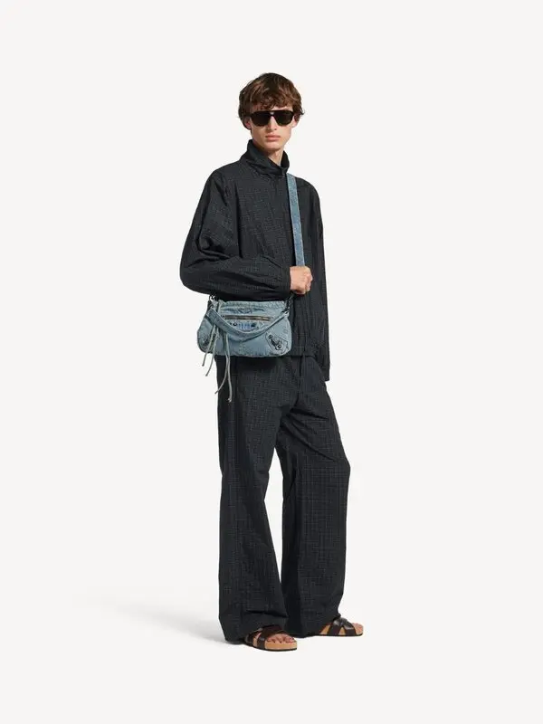 Balenciaga Tartan Cotton Track Jacket
