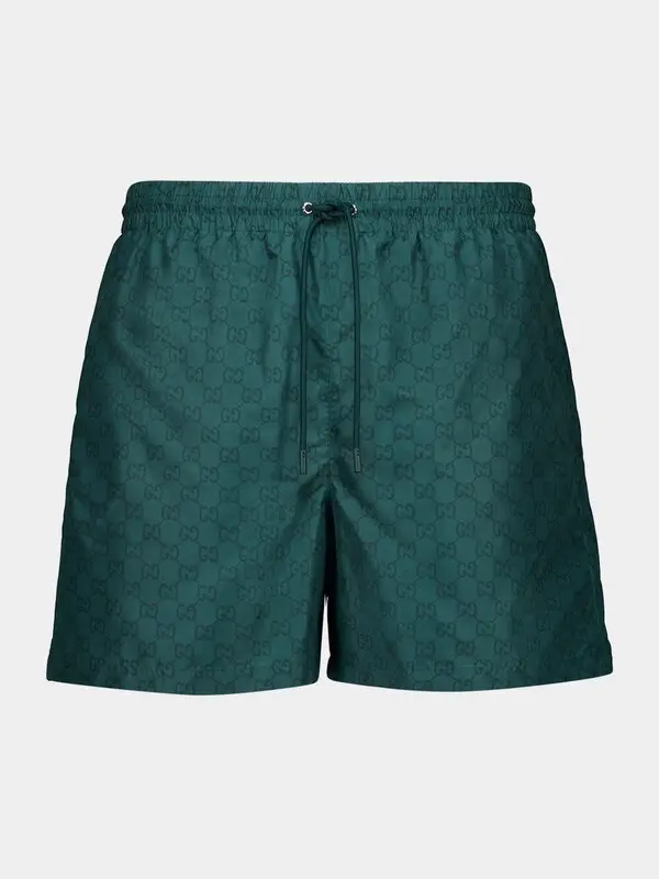Gucci Gg Monogram Nylon Swim Shorts