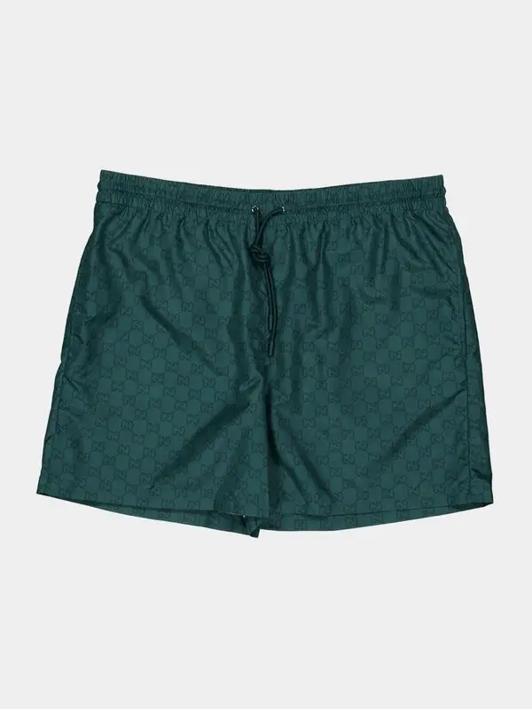 Gucci Gg Monogram Nylon Swim Shorts