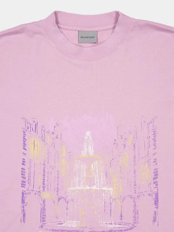 Balenciaga Old Graphic Cotton T-shirt