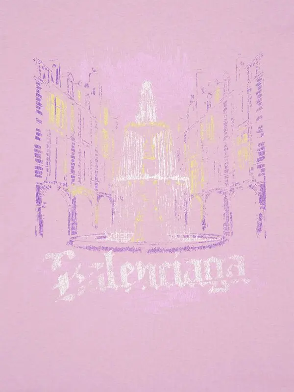 Balenciaga Old Graphic Cotton T-shirt