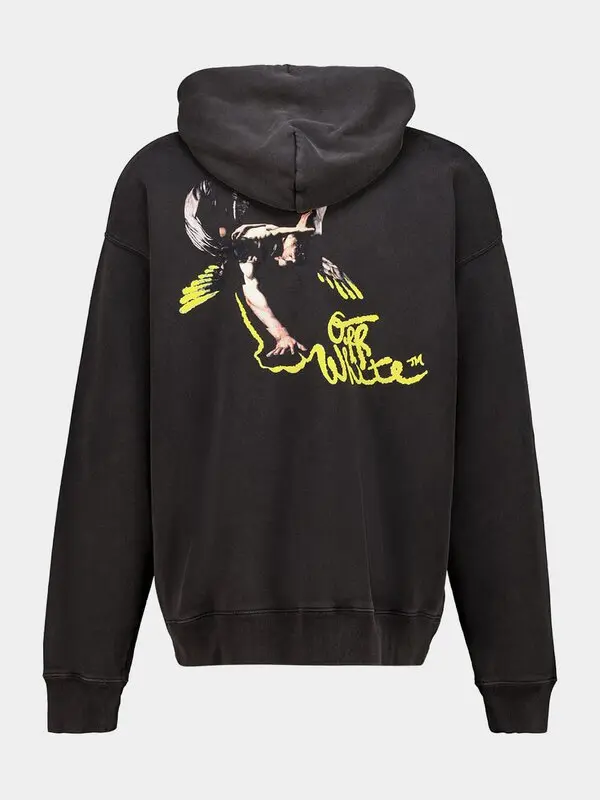 Off-White Fallen Caravaggio Cotton Hooded Sweatshirt