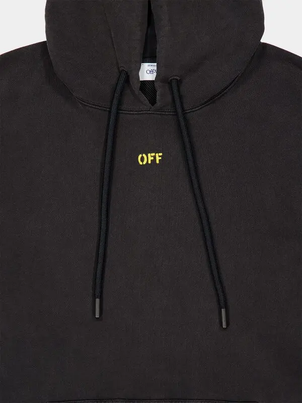 Off-White Fallen Caravaggio Cotton Hooded Sweatshirt