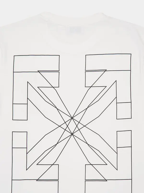 Off-White Outline Arrow Slim Cotton T-shirt
