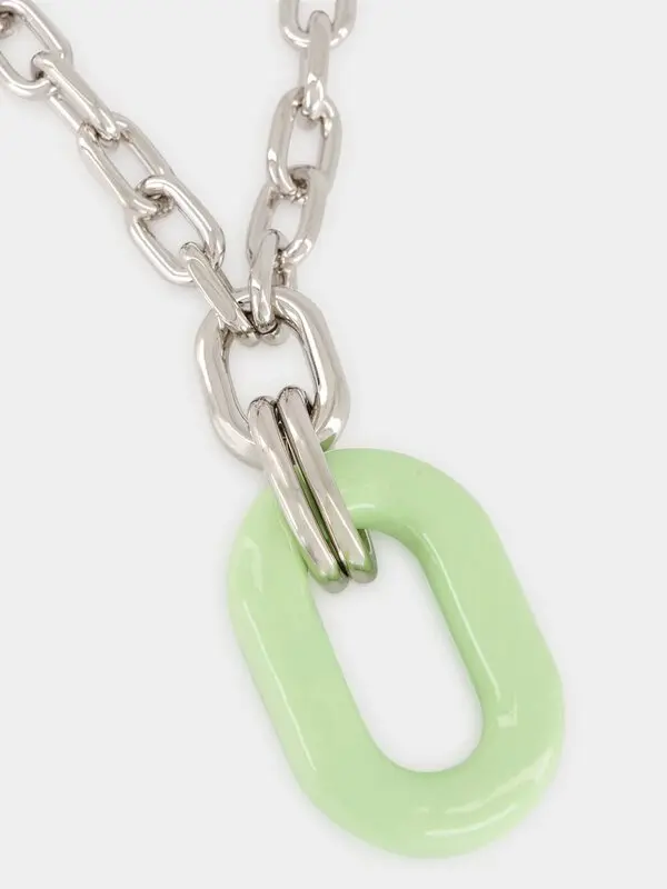 Rabanne Xl Link Necklace - Green