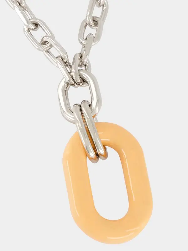 Rabanne Xl Link Necklace - Orange