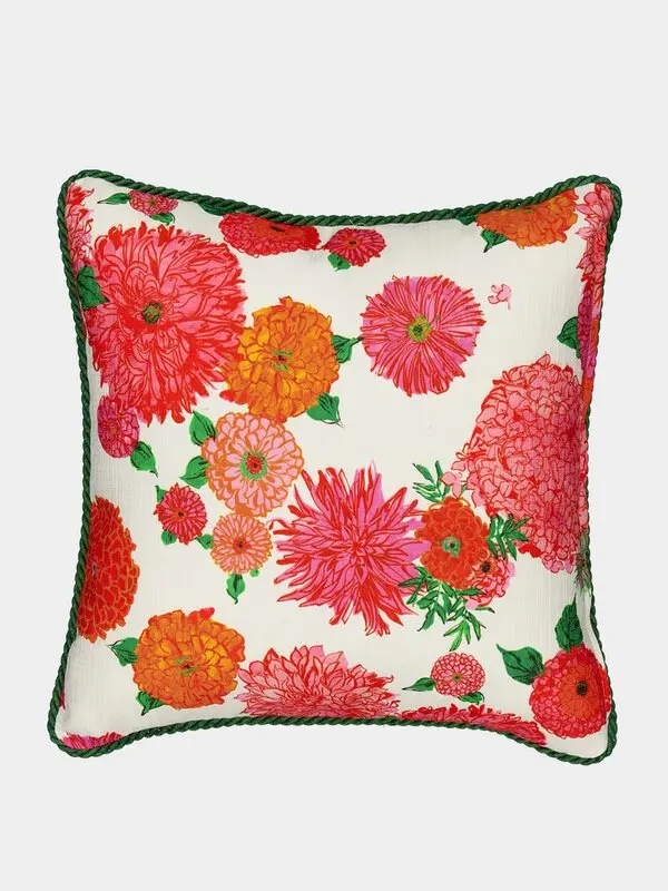 La DoubleJ Floral Outdoor Cushion - Pink