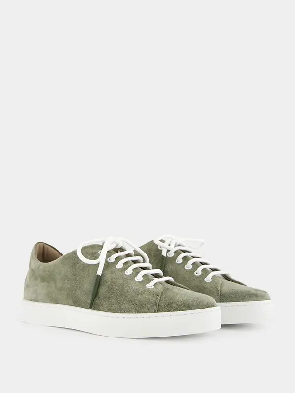 Manolo Blahnik Semanado Lace-up Sneakers - Grey