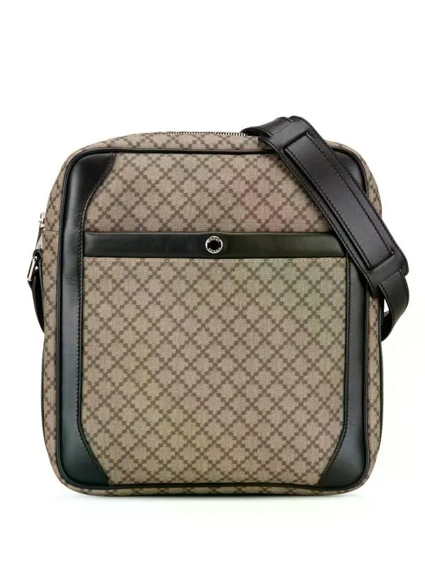 Gucci Diamante Coated Canvas Zip Crossbody Bag