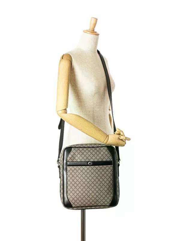 Gucci Diamante Coated Canvas Zip Crossbody Bag