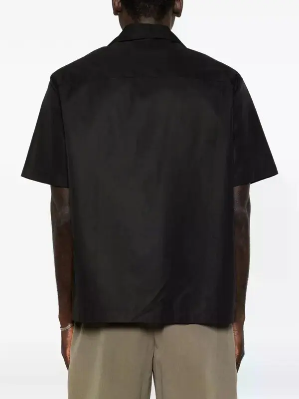 JIL SANDER Buttoned Short-sleeve Shirt - Black