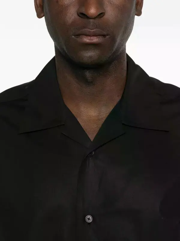 JIL SANDER Buttoned Short-sleeve Shirt - Black
