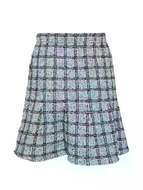 SELF-PORTRAIT Knit Mini Skirt - Blue