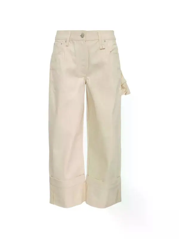 Simone Rocha Bow Straight Jeans - Neutrals