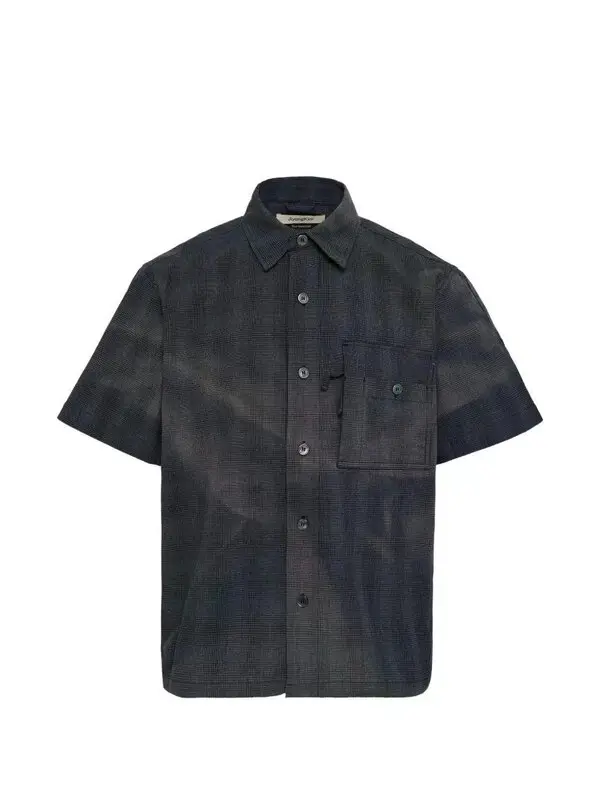 JIYONGKIM Checked Sun-bleached Shirt