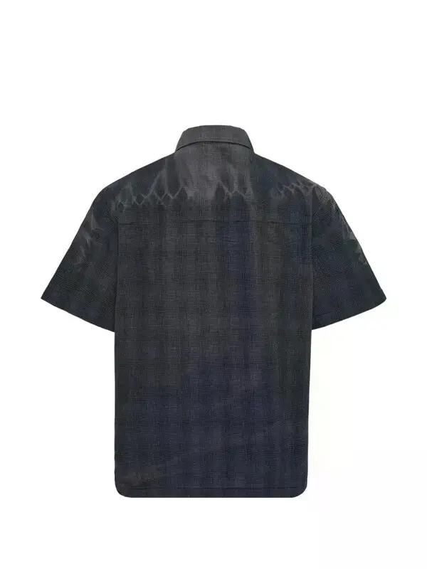 JIYONGKIM Checked Sun-bleached Shirt