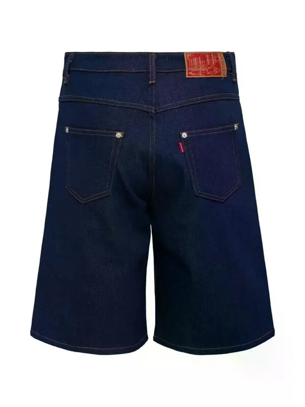 JUNTAE KIM Painted Denim Shorts