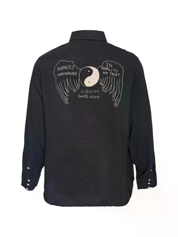 Visvim Four Corners Long-sleeve Shirt - Black