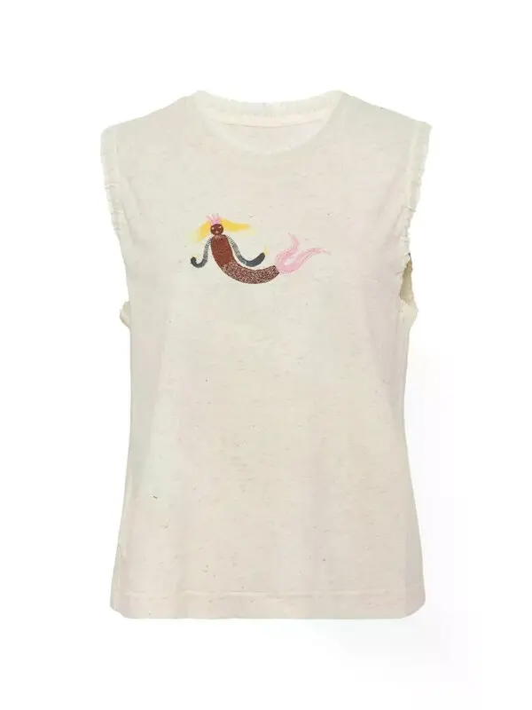 RENLI SU Embroidered T-shirt