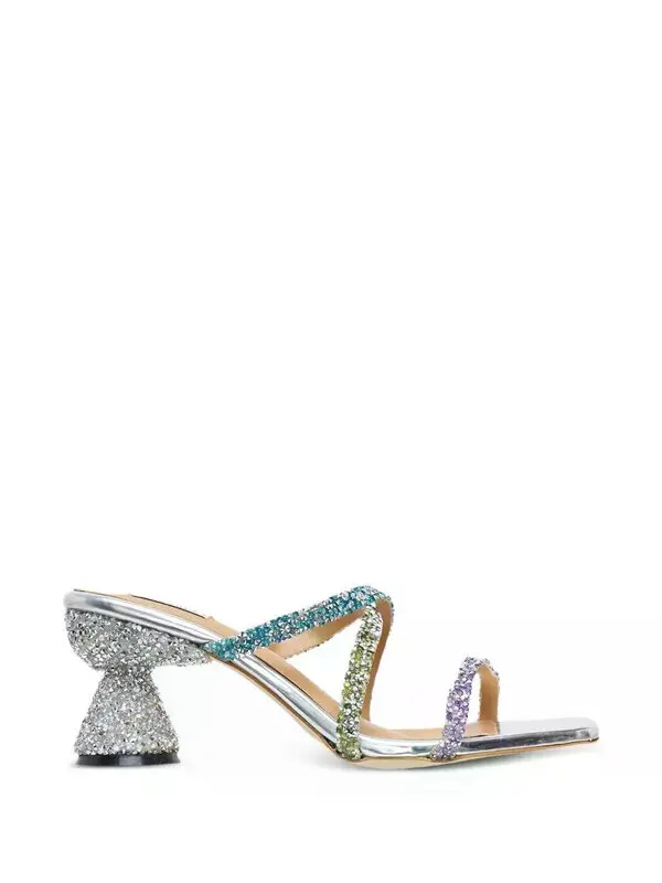 PACE Embellished Sandals - Silver
