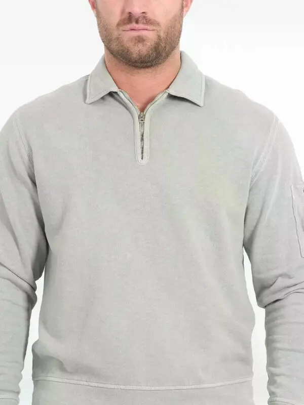 C.P. COMPANY Zip Polo Sweatshirt