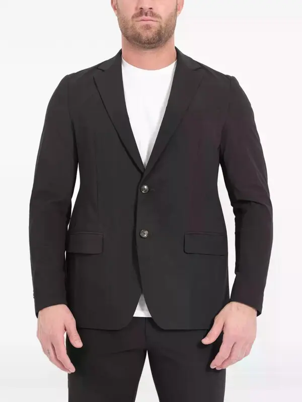 RRD Buttoned Notch Lapel Jacket - Black