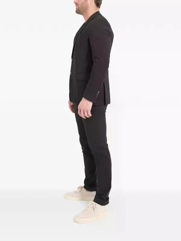 RRD Buttoned Notch Lapel Jacket - Black