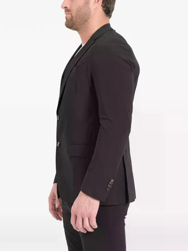 RRD Buttoned Notch Lapel Jacket - Black