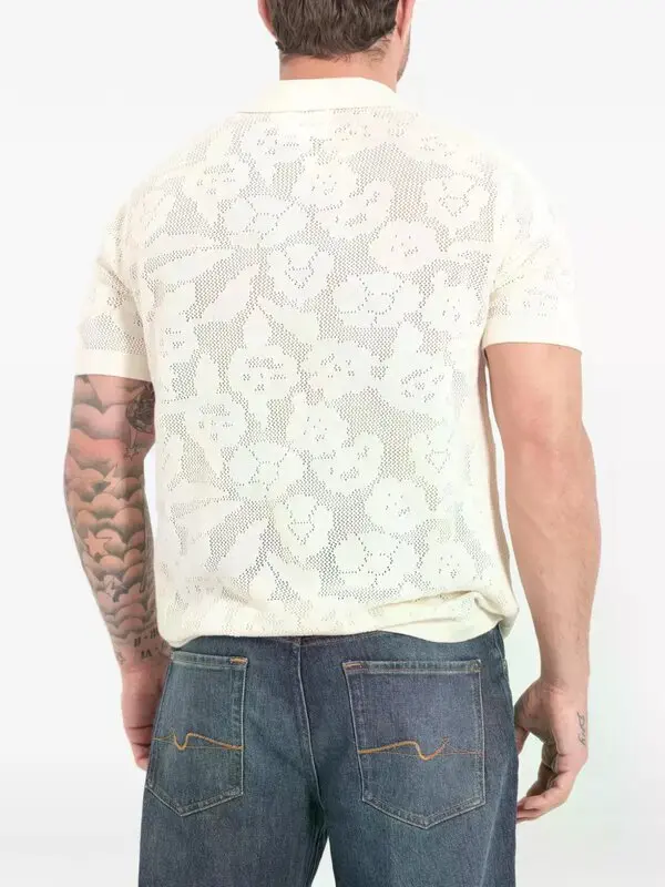 Nn07 Ryan Floral Open T-shirt - Neutrals