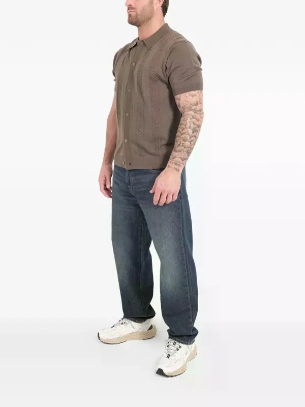 Nn07 Thor Button Pattern Shirt